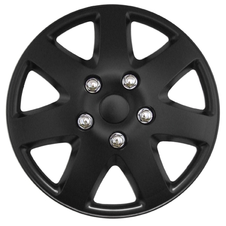 16" Matt Black Tempest Wheel Cover Set - Streetwize Accessories